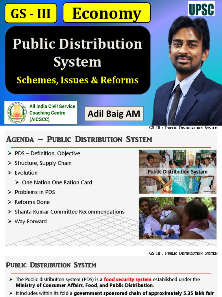 Public Distribution System - Adil Baig | PDF | Economies | Economy Of India