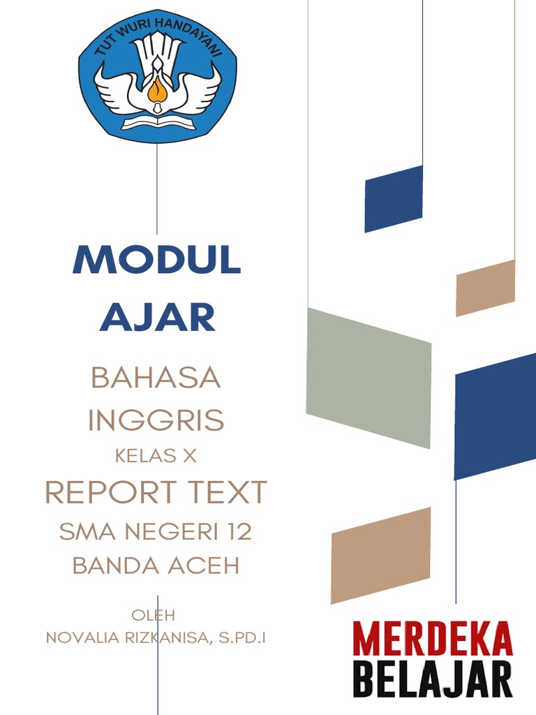 Modul Ajar Report Text 1 | PDF