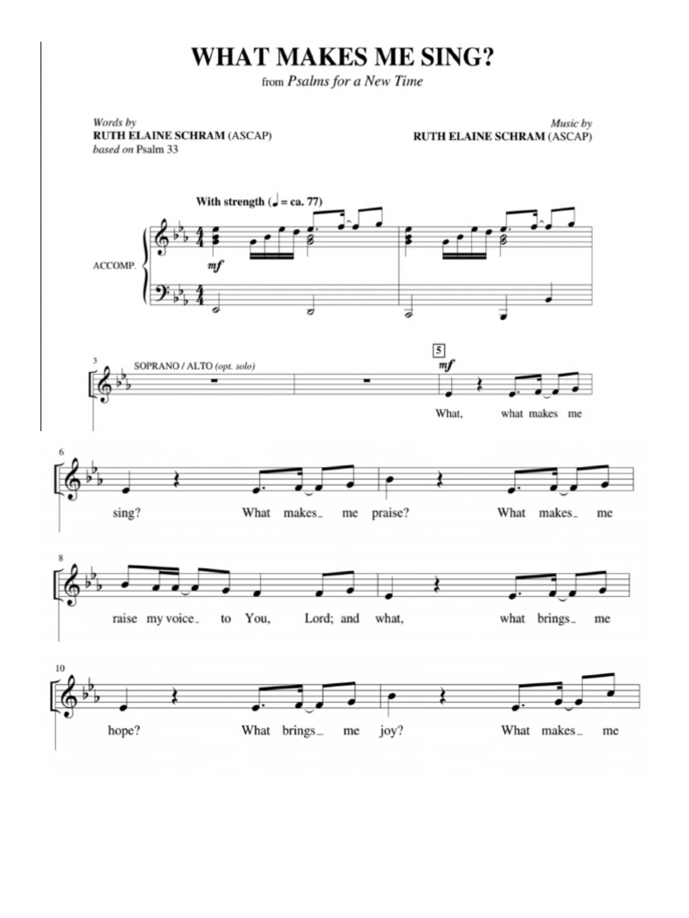 What-Makes-Me-Sing-SATB-Only | PDF
