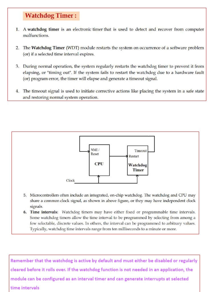 Watch Dog Timer | PDF
