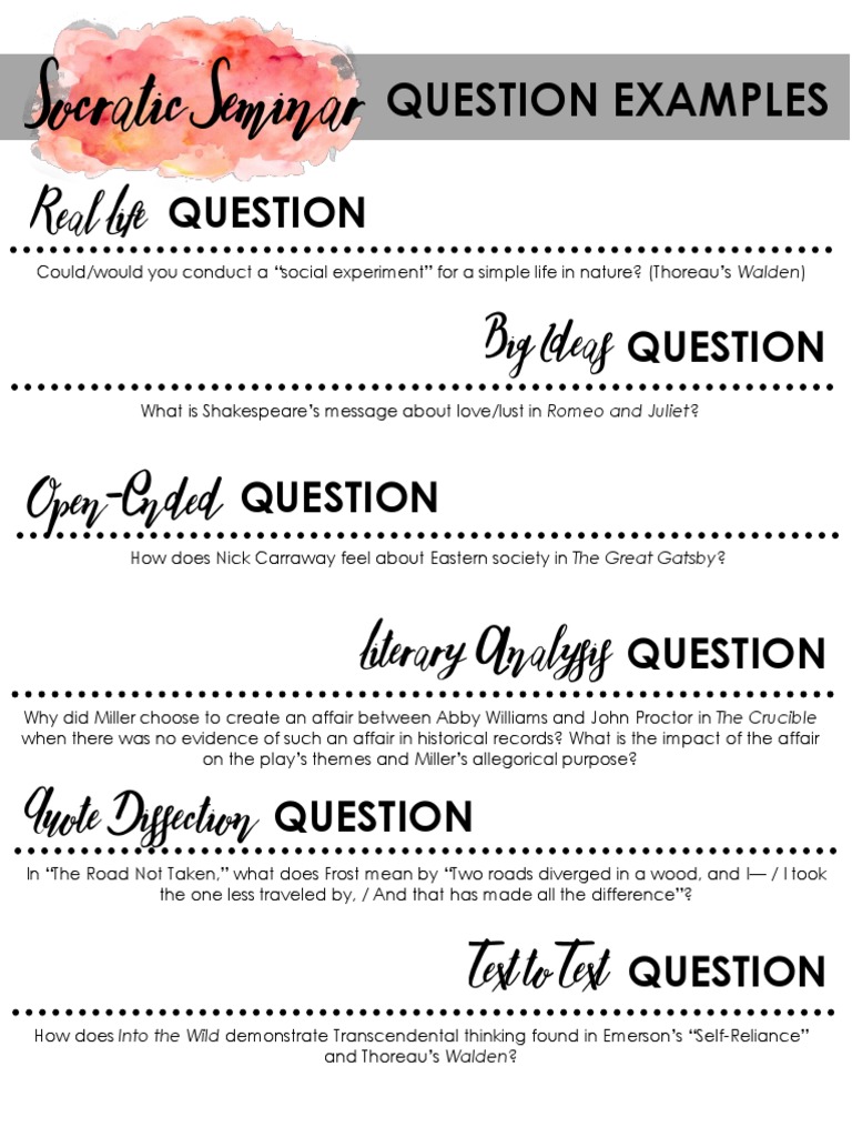 Student Socratic | PDF | Walden