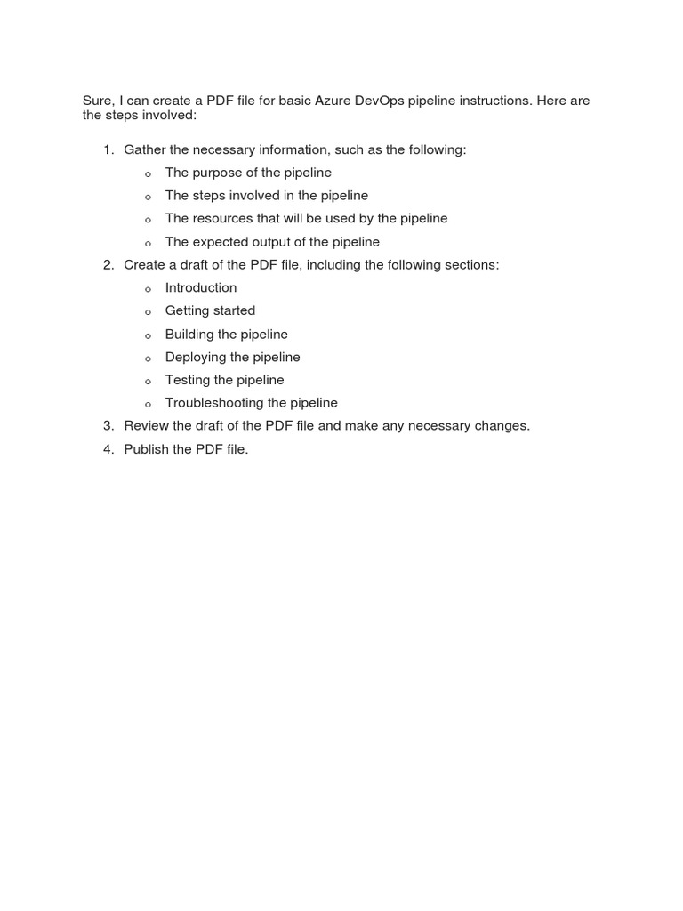 Azure DevOps Pipeline Instructions | PDF