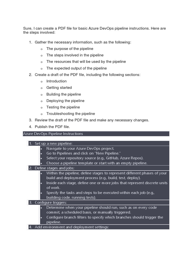 Azure DevOps Pipeline | PDF | Unit Testing | Software Repository
