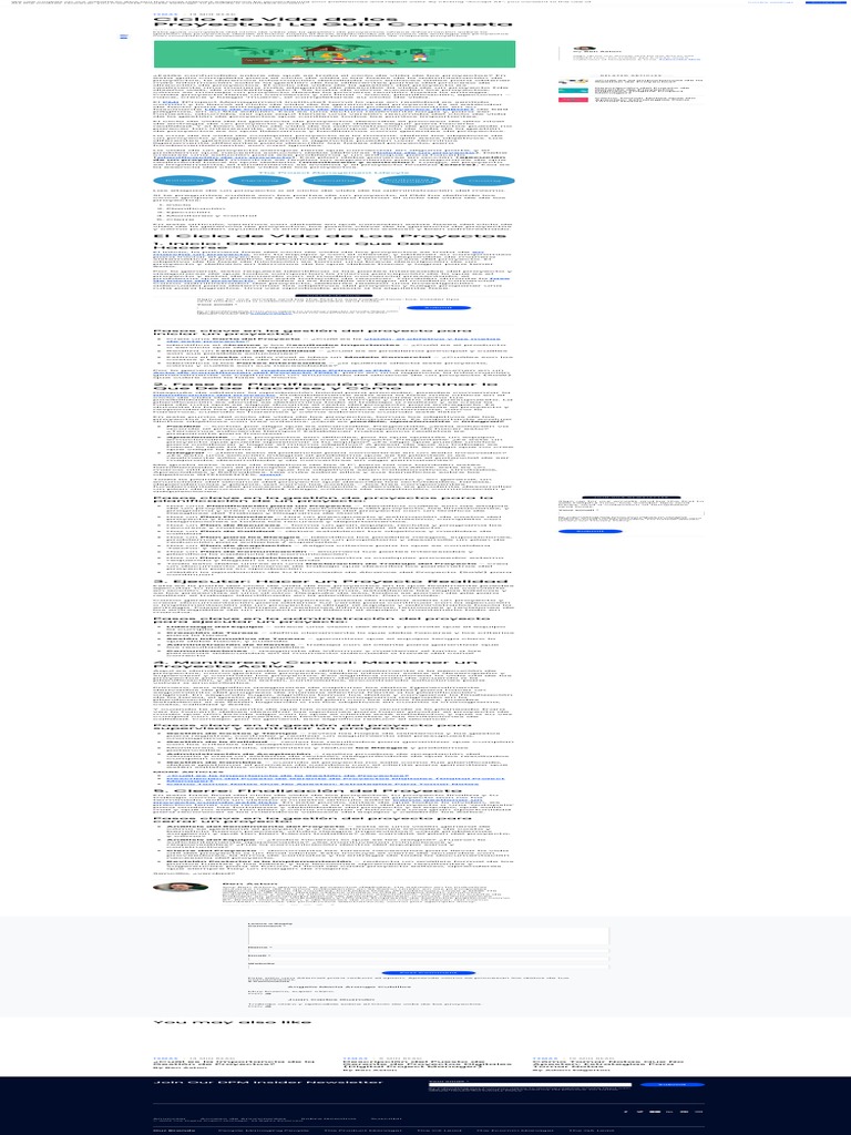 Ciclo de Vida de Los Proyectos - La Guía Completa - The Digital Project Manager | PDF | Gestión ...