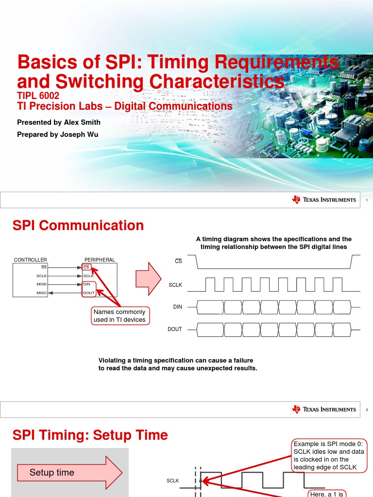Adcs Spi Communications Timing Presentation Pdf Computer Hardware Computer Engineering 