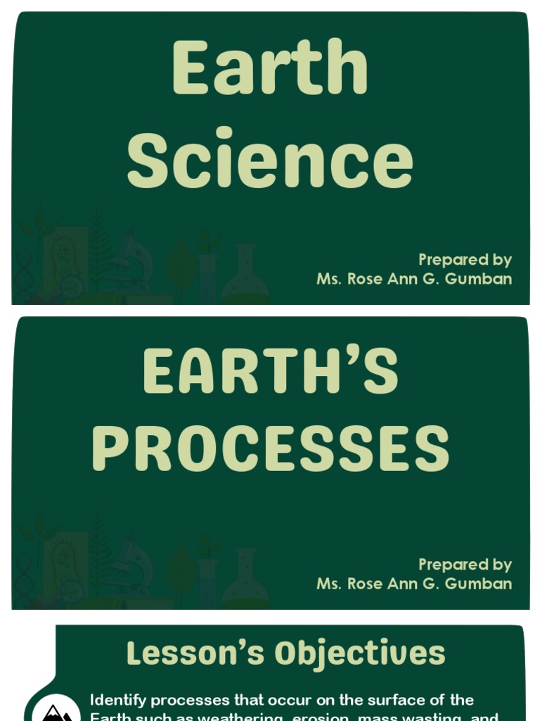 Earth's Surface Processes Explained | PDF | Weathering | Landslide