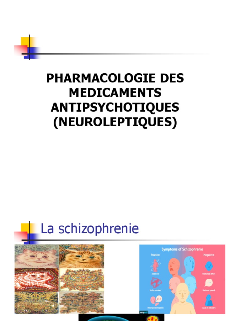 Cours Antipsychotiques - 2020 | PDF | Neuroleptique | Schizophrénie