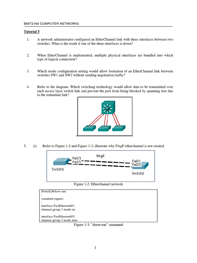 BMIT2164 T5 EtherChannel | PDF