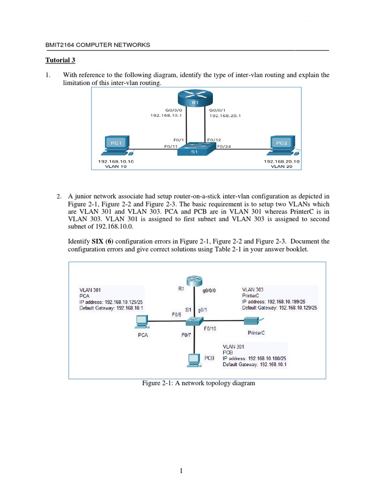 BMIT2164 T3 Inter-Vlan Routing | PDF