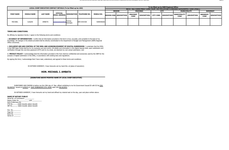 ANNEX B LGU User Registration Form | PDF | Computing | Applications Of ...