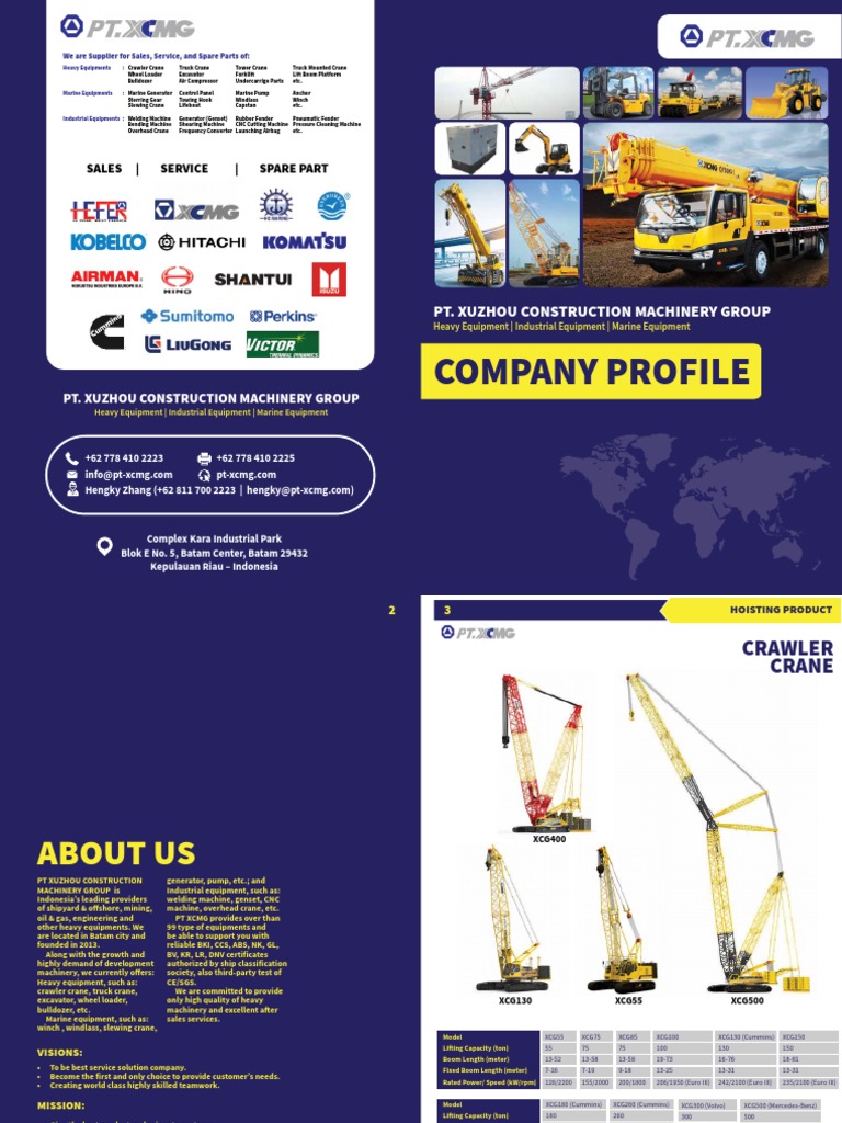 PT - XCMG 2023 | PDF | Crane (Machine) | Pump