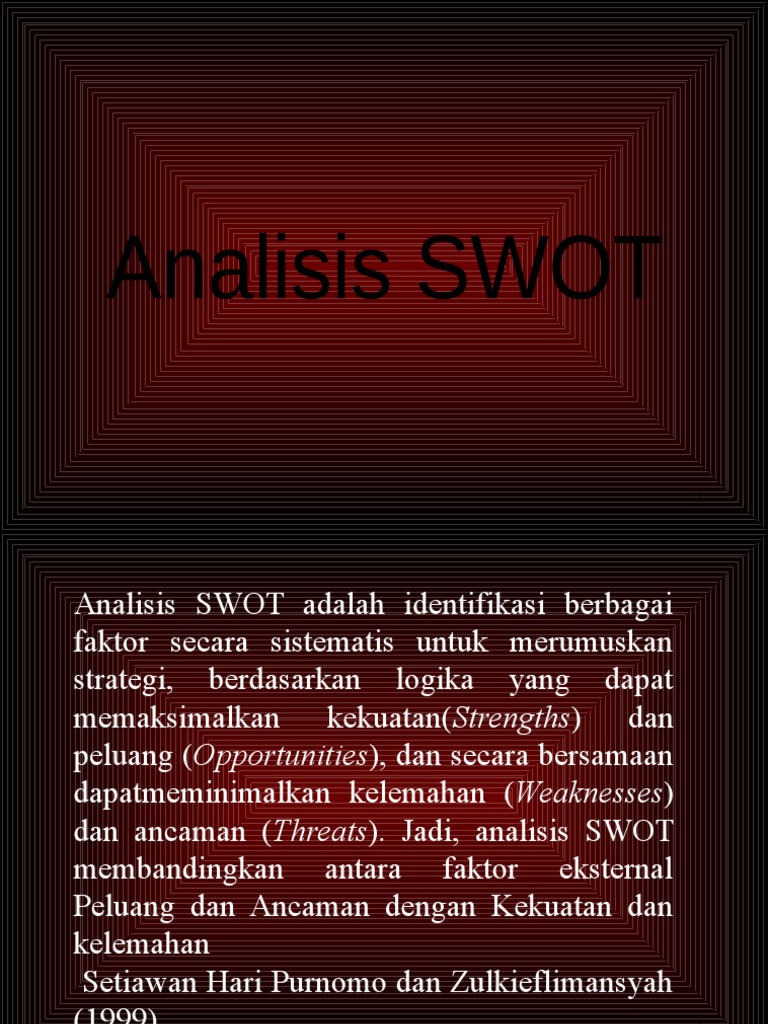 Analisis Swot | PDF