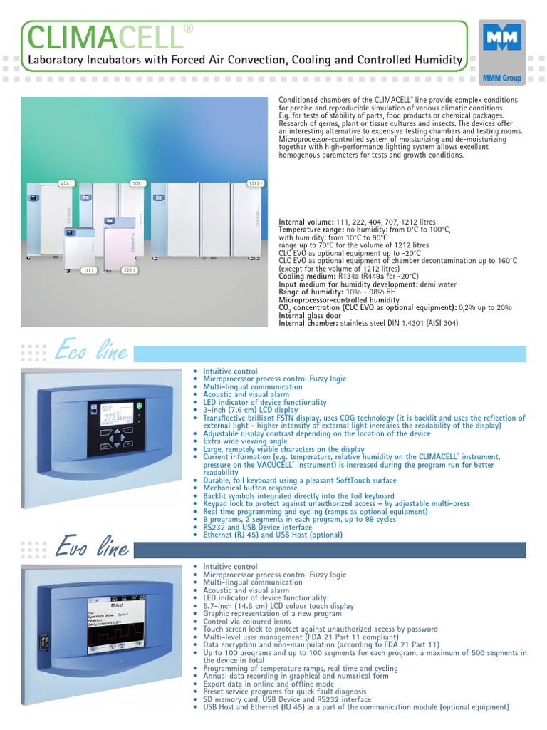 TL Climacell en - Technical Sheet | PDF | Computer Keyboard | Usb
