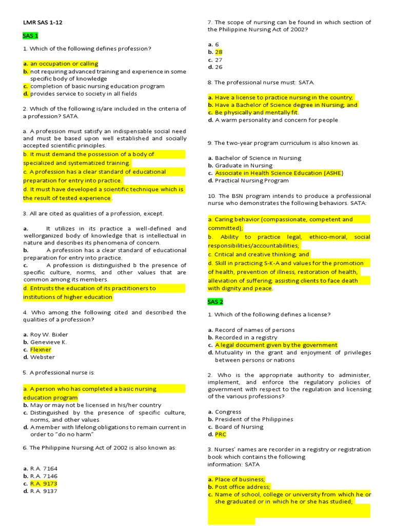 LMR Sas1 23 2 PDF | PDF | Nursing | Applied Ethics