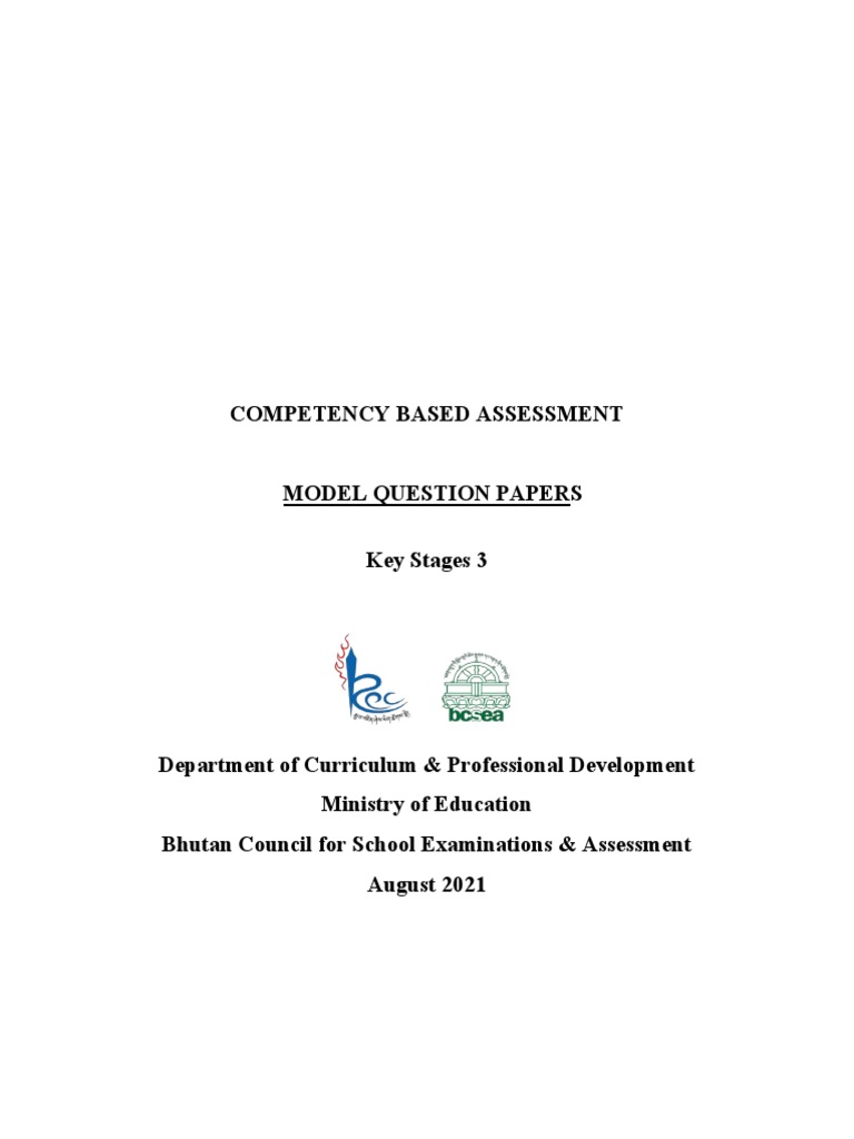 Model Question Papers Key Stage 3 | PDF | Educational Assessment | Learning
