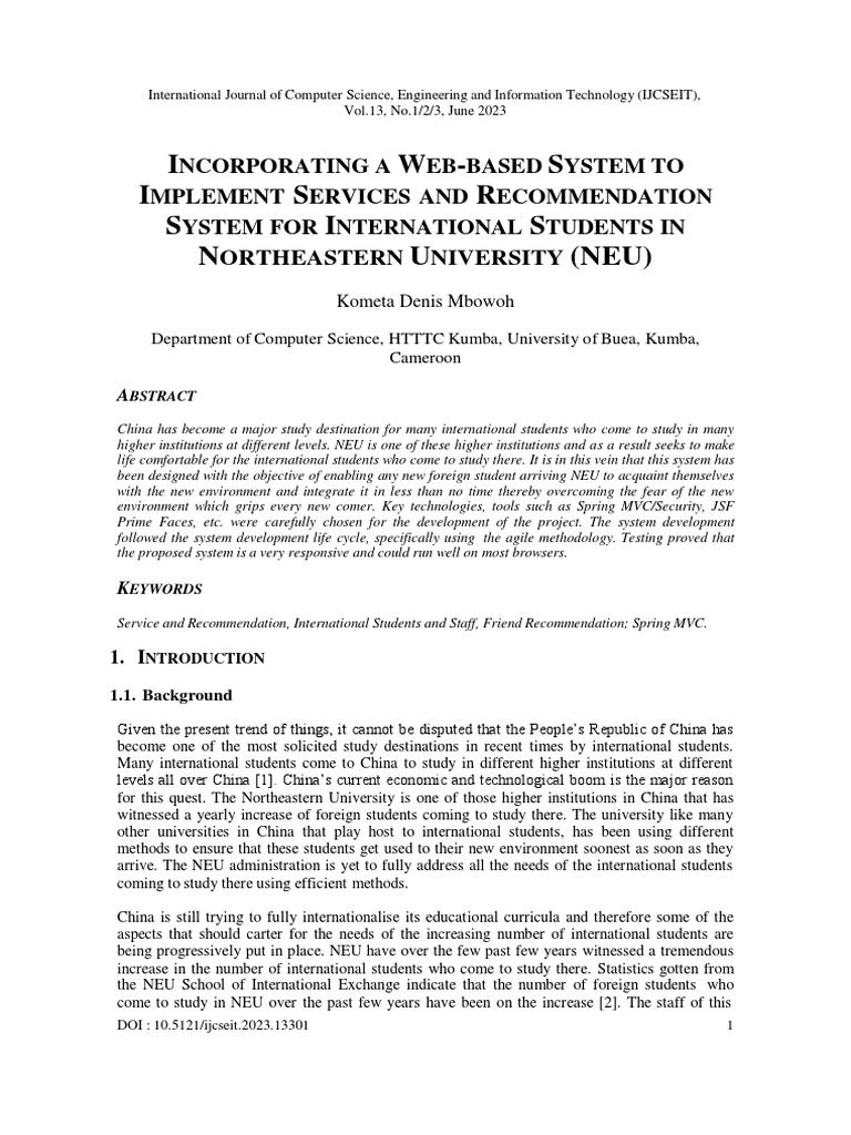 Incorporating A Web-Based System To Implement Services and Recommendation System For ...