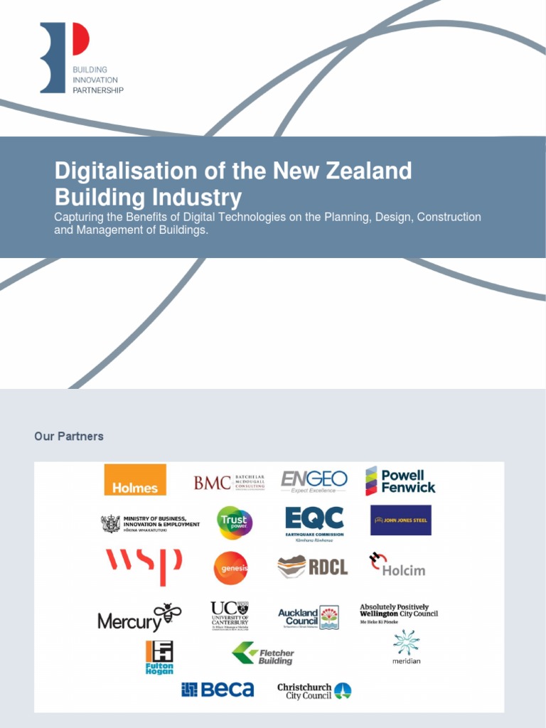BIP Digitalisation of The New Zealand Building Industry Position Paper ...
