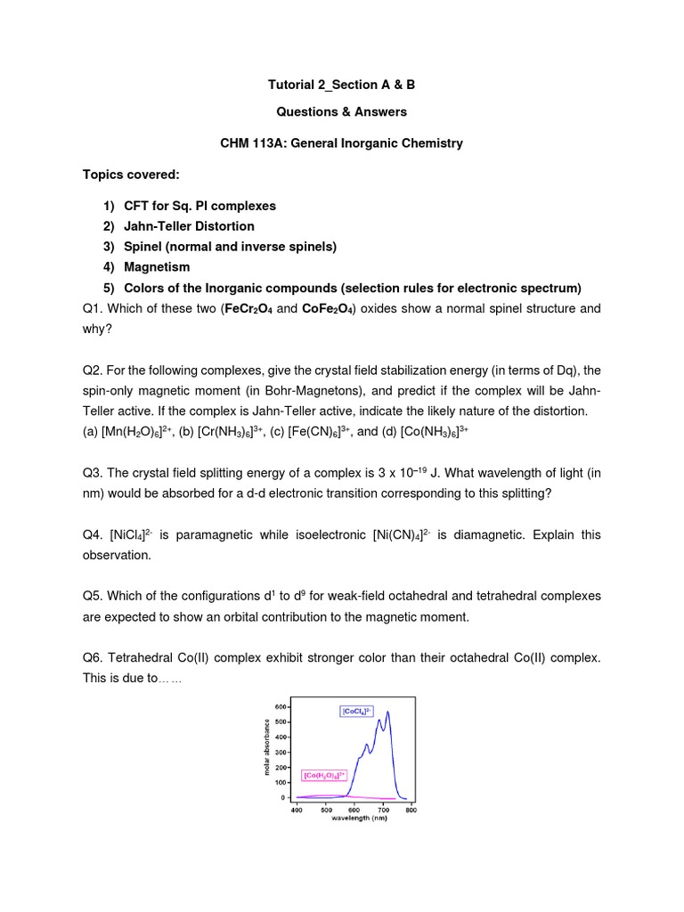 Tutorial 2 - Questions | PDF