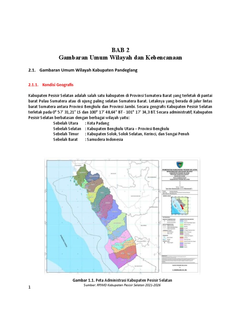 Gambaran Umum Wilayah Kajian | PDF