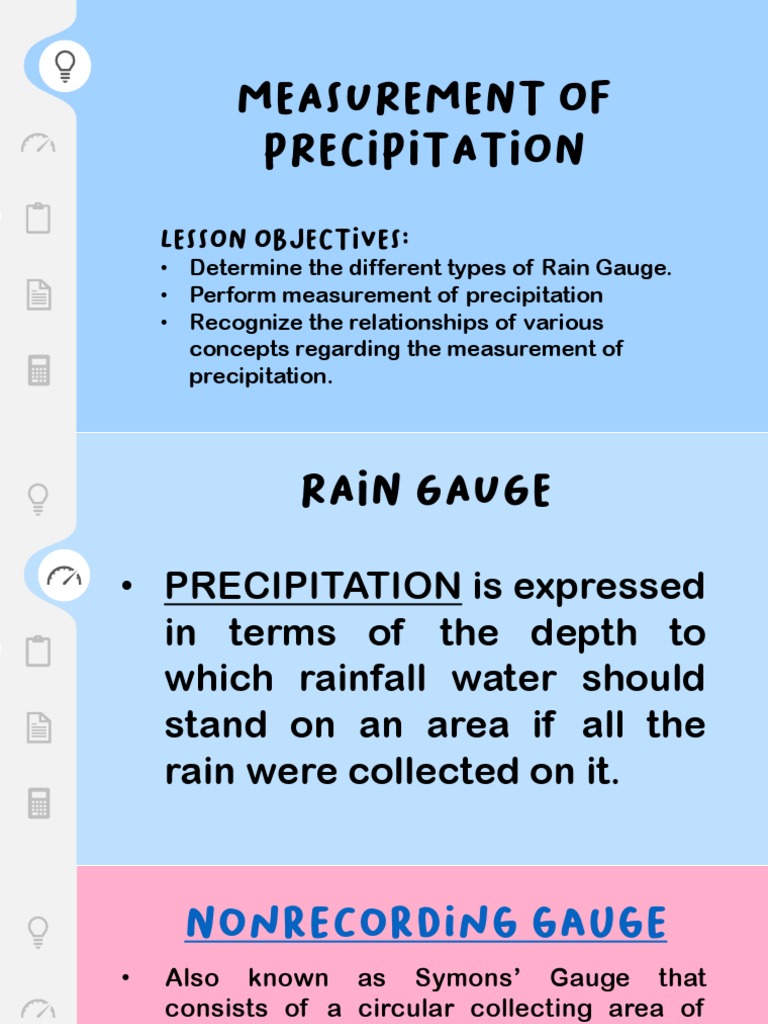 Types of Rain Gauges Explained | PDF | Precipitation | Rain