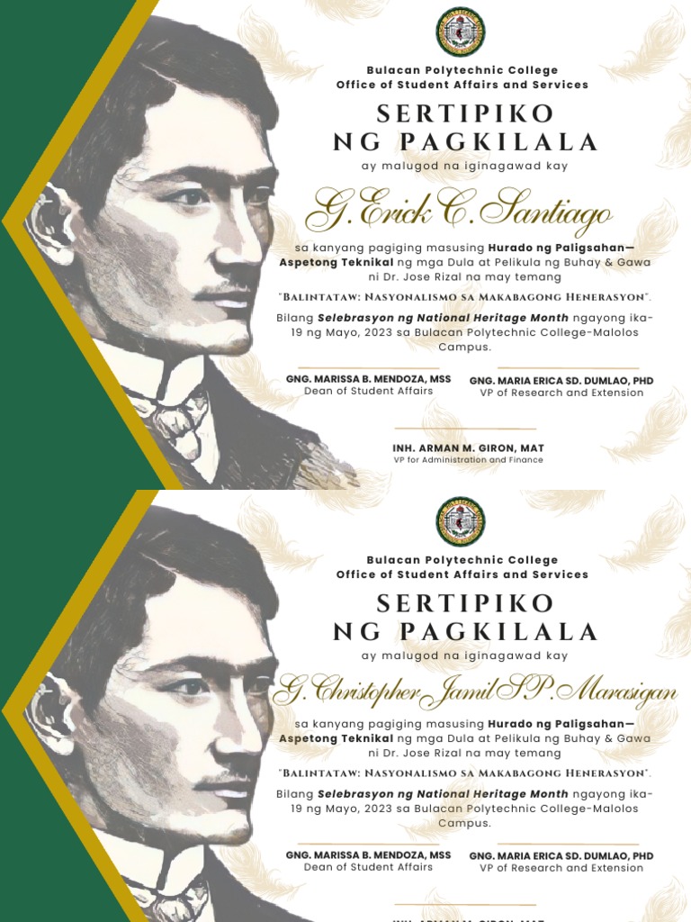 Certificates-Rph and RLW | PDF