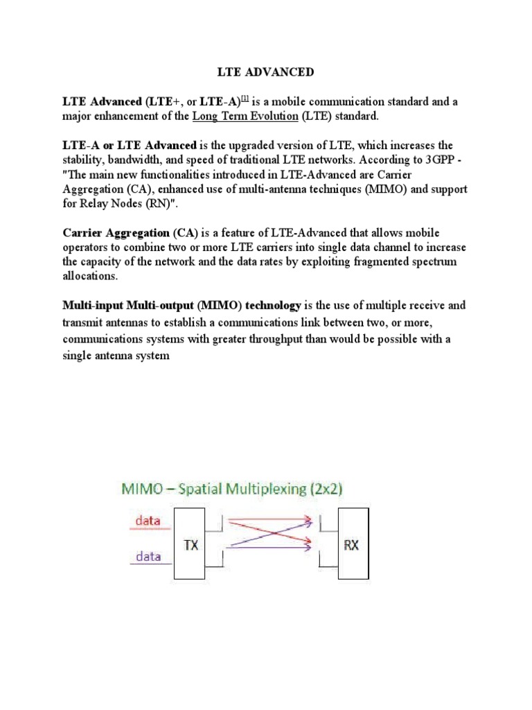 LTE ADVANCED | PDF