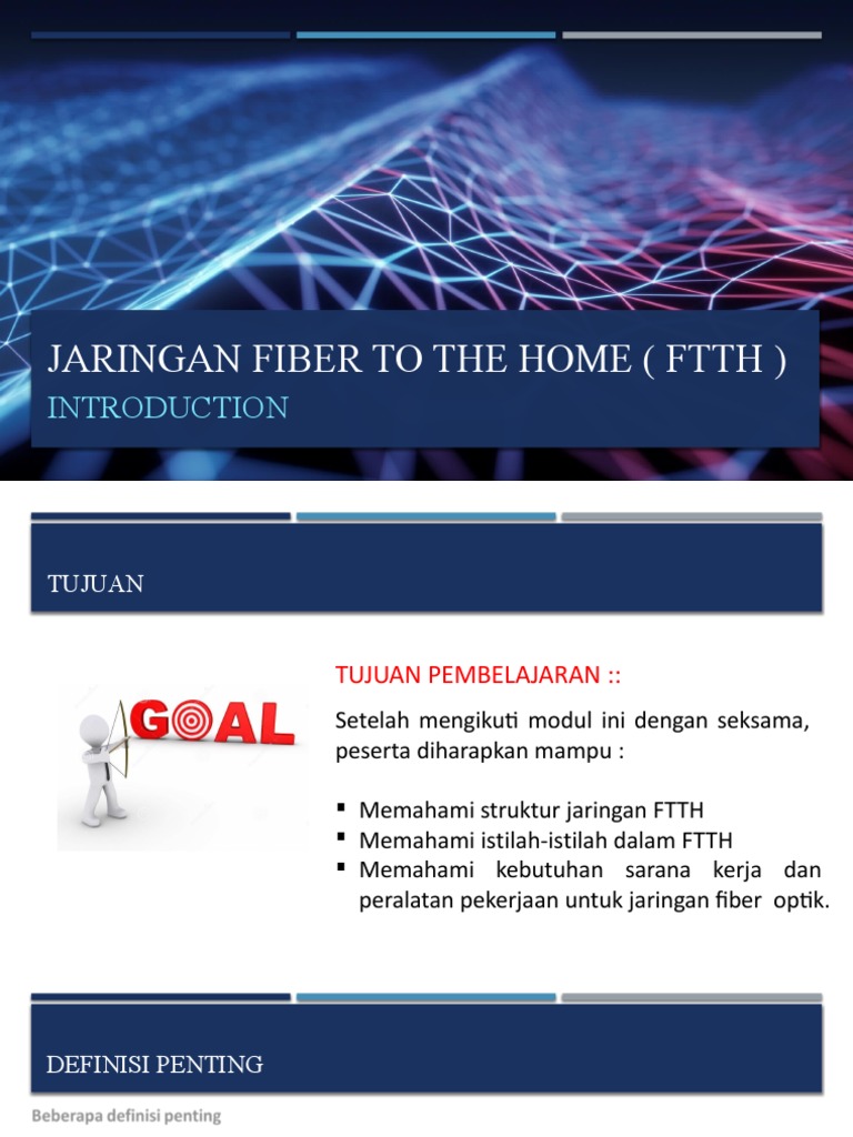Jaringan Fiber To The Home (FTTH) - Saintek | PDF