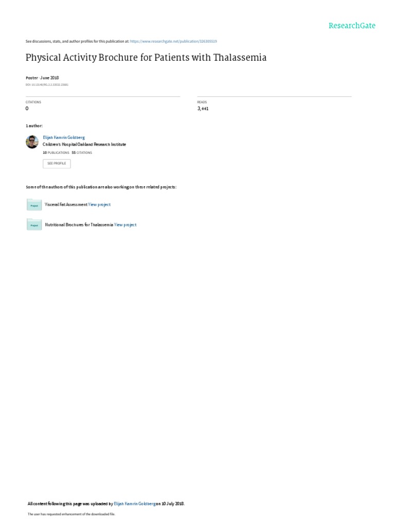 PhysicalActivityBrochure Finalv2 FIXED | PDF | Skeletal Muscle ...