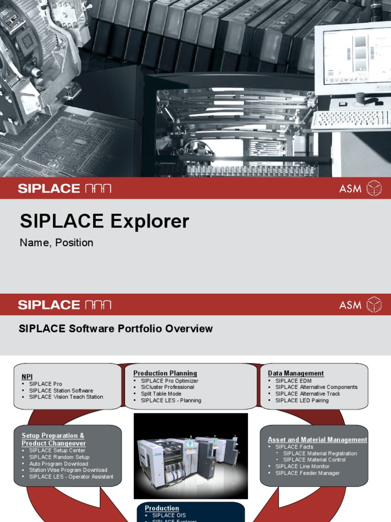 SIPLACE Explorer Eng 10-2012 | PDF | Databases | World Wide Web