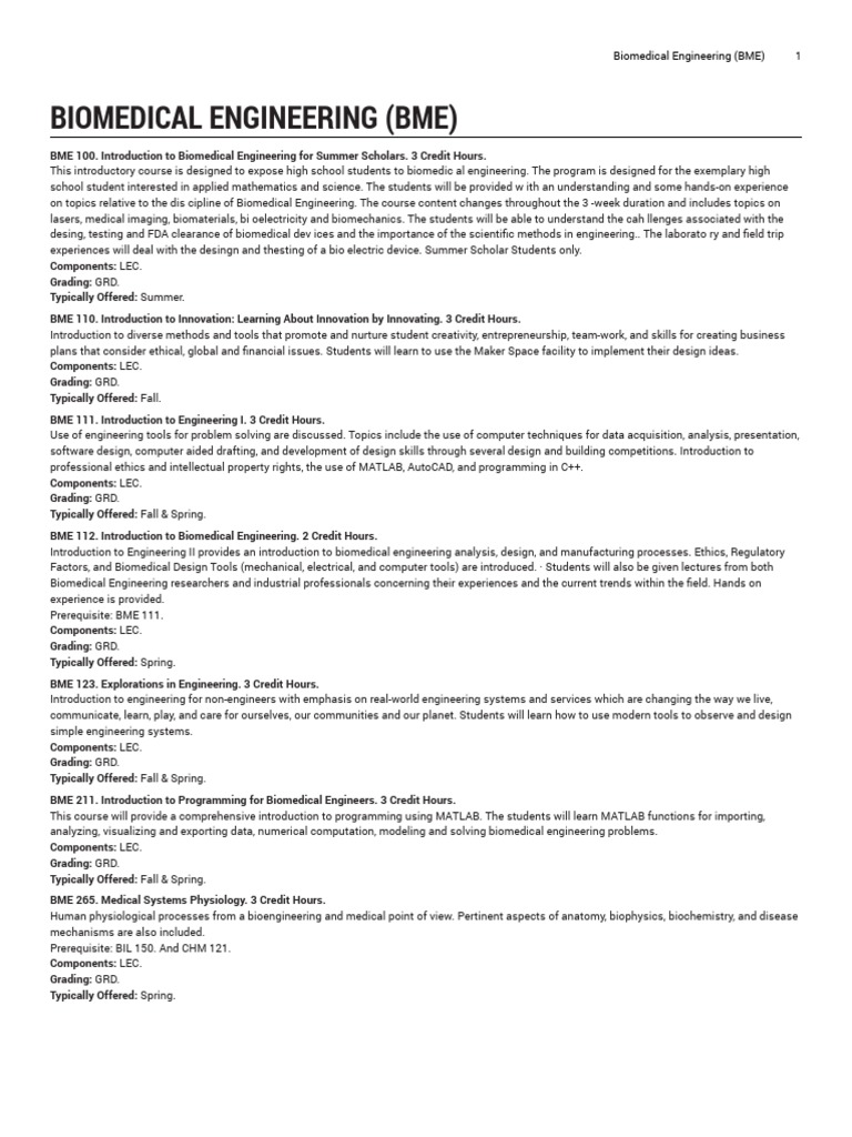 Bme 111 | PDF | Medical Imaging | Biomedical Engineering