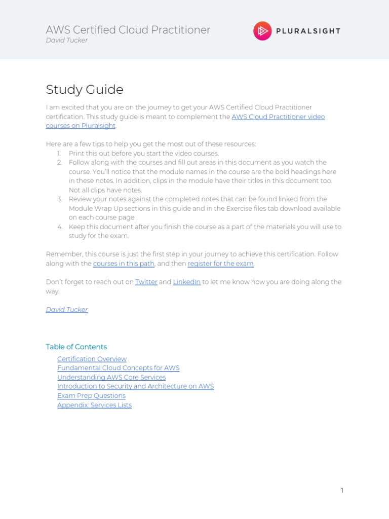 AWS Certified Cloud Practitioner Study Guide - April 2023 | PDF | Cloud ...