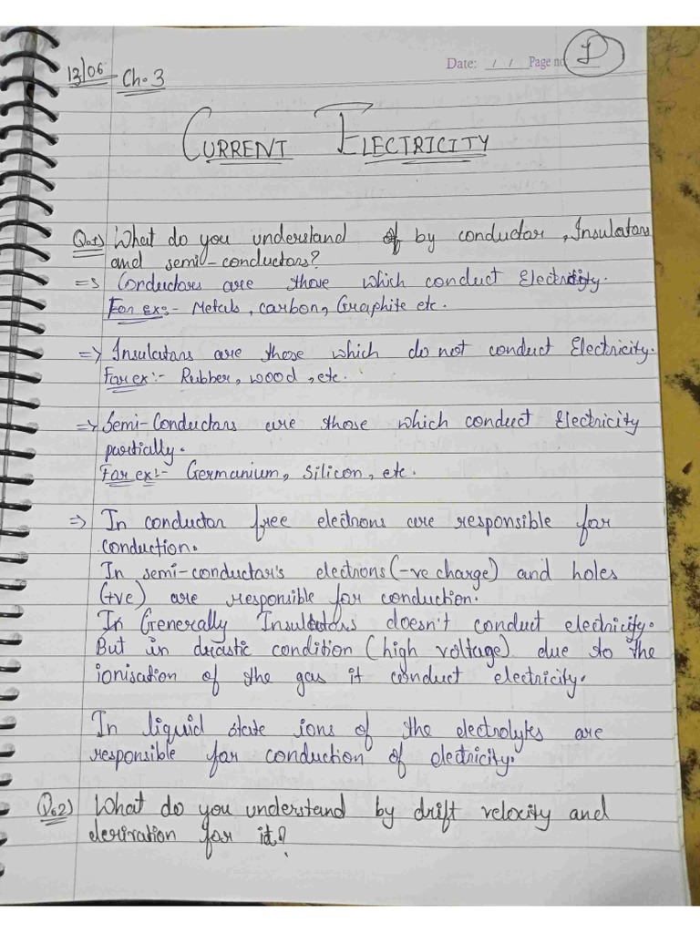 Physics CH 3 - Current Electricity......... Final PDF | PDF