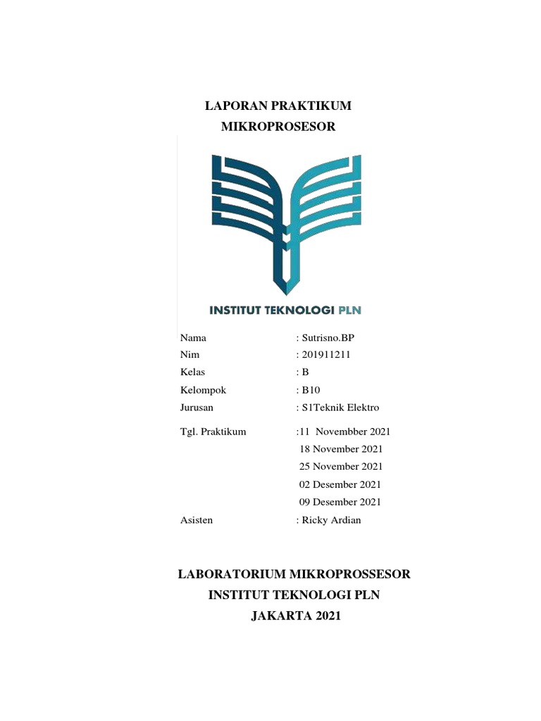 Laporan Praktikum Mikroprosesor | PDF | Komputer