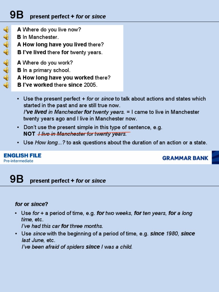 9B Grammar Bank | PDF