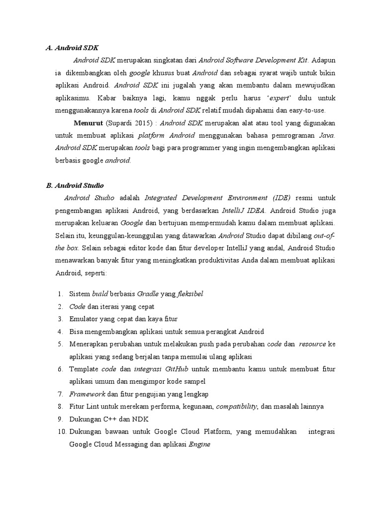 Panduan Lengkap Android SDK dan Studio | PDF | Seni | Komputer