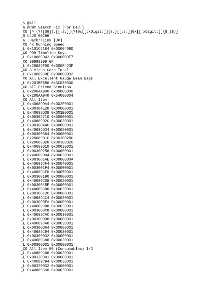 Cheat DB | PDF | Video Games | Role Playing Games