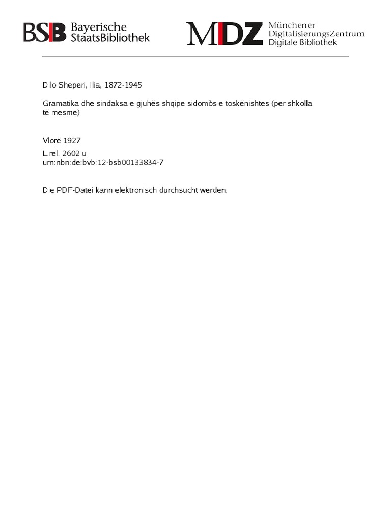 Ilia Dilo Sheperi | PDF