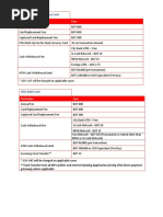 Service Tariffs Guide Cards: Terms & Conditions Apply | PDF | Debit ...