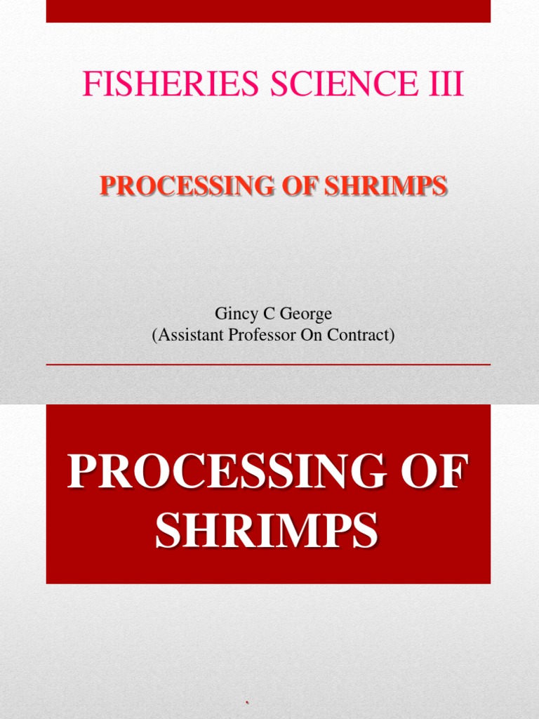 Shrimp Processing | PDF | Food Industry | Food And Drink