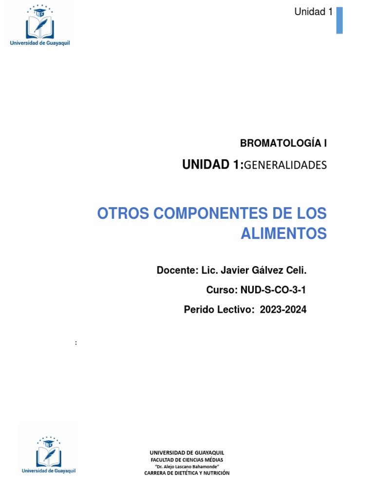 Otros Componentes de Los Alimentos | Descargar gratis PDF | Carotenoide ...