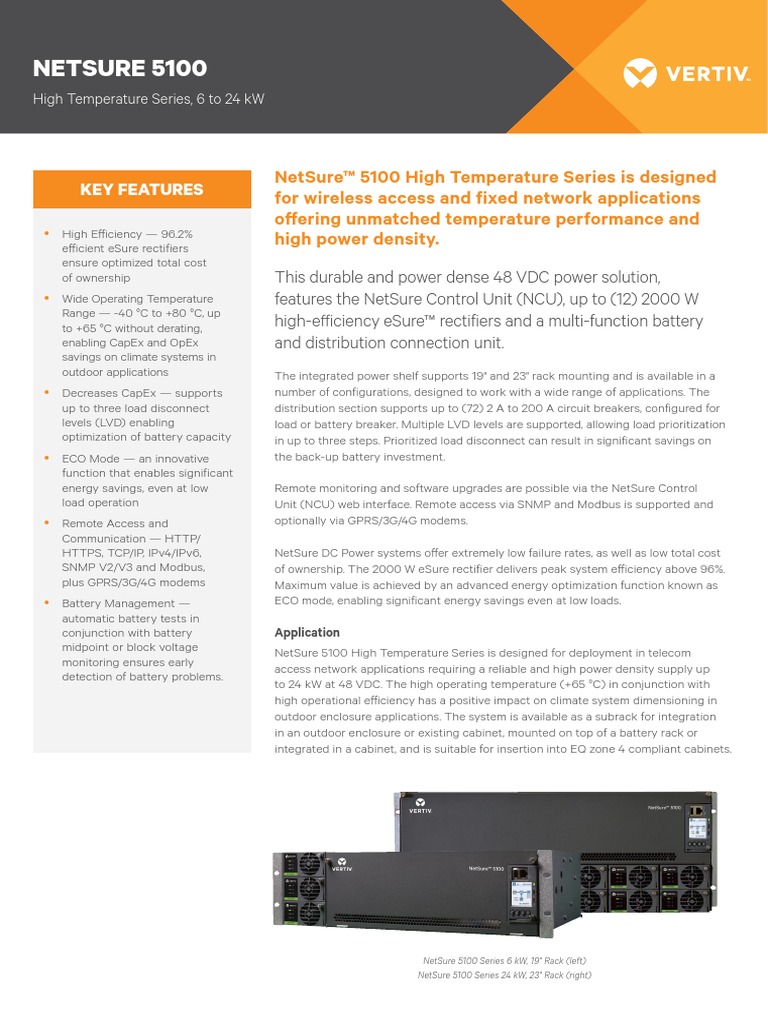 netsure-5100-series-6-24-kw-subrack-data-sheet-english | PDF ...