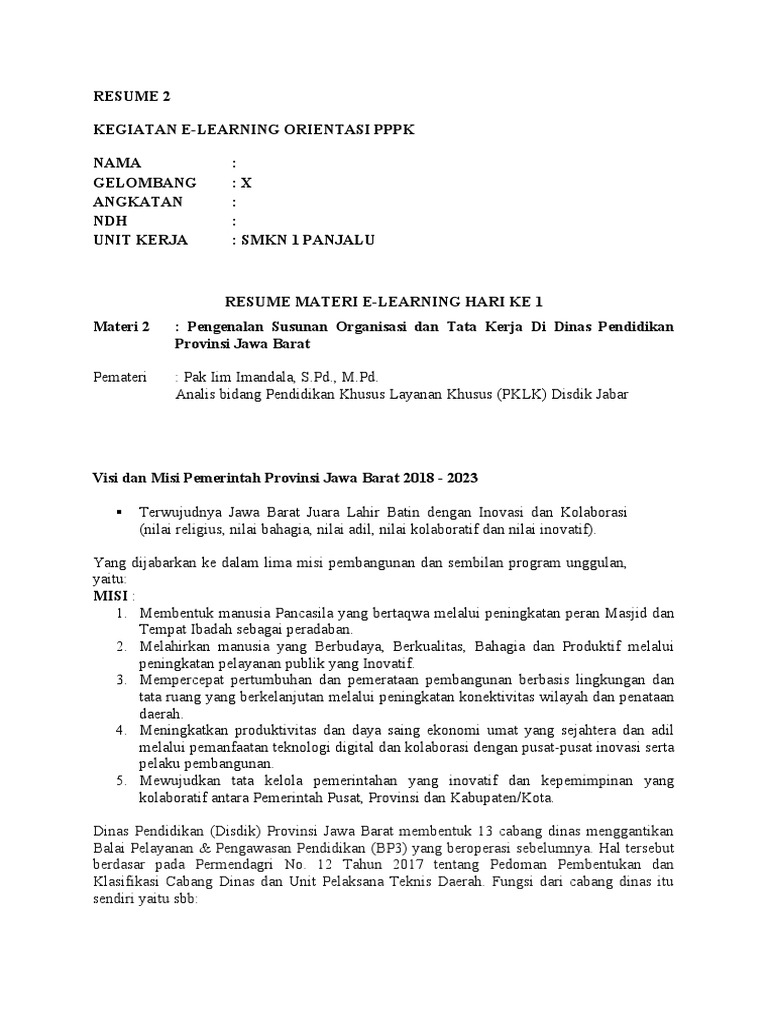Resume Materi Ke-2 PPPK | PDF