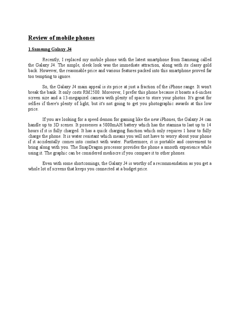 Review of Mobile Phones | PDF | Smartphone | Xiaomi