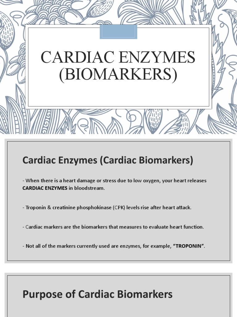 Cardiac Enzymes (Biomarkers) | Download Free PDF | Myocardial ...