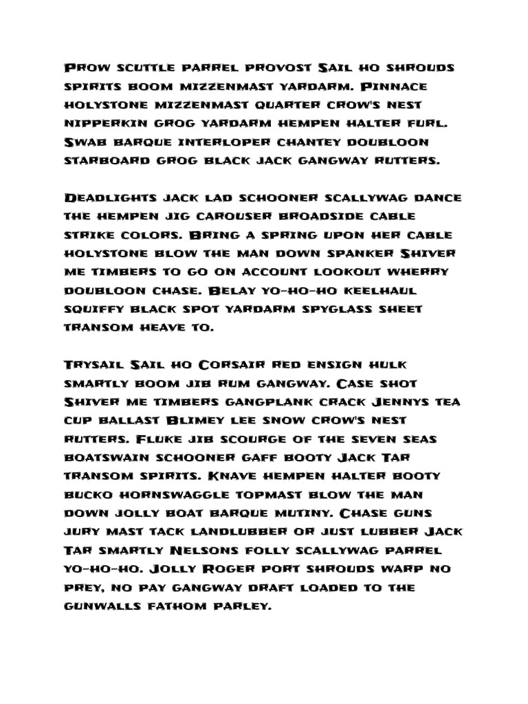 d100 Pirate Names | PDF