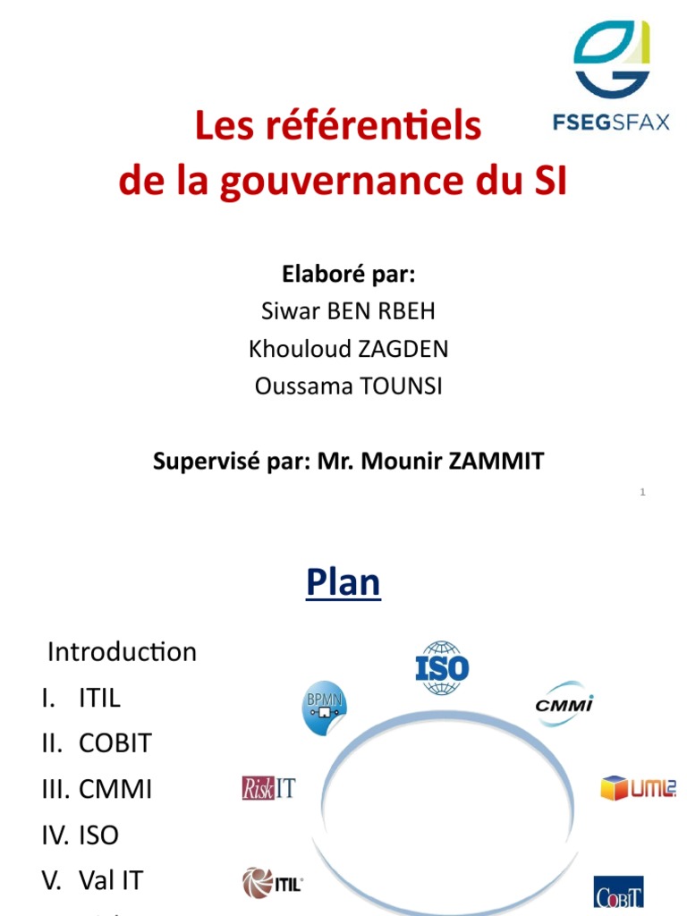 Référentiels de gouvernance SI | PDF | COBIT | Itil