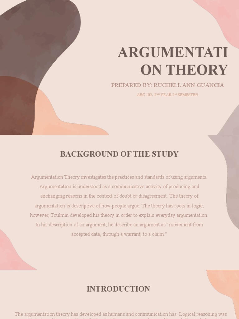 Argumentation Theory | PDF | Science & Mathematics