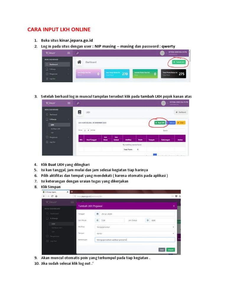 Cara Input LKH Online | PDF | Pengelolaan Keuangan & Uang | Bisnis
