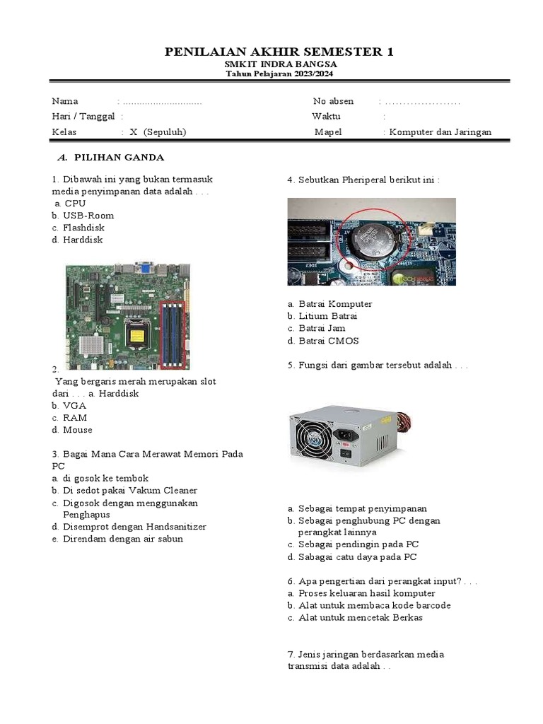 40 Soal KJD Dan Kelas 10 2023 | PDF