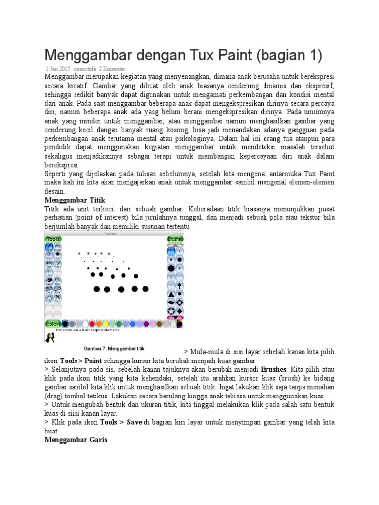 Menggambar Dengan Tux Paint | PDF